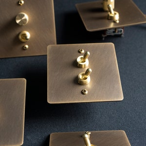 Dimmer, Toggle Light Switches, Socket, USB Type C, Solid Brass Wall ...