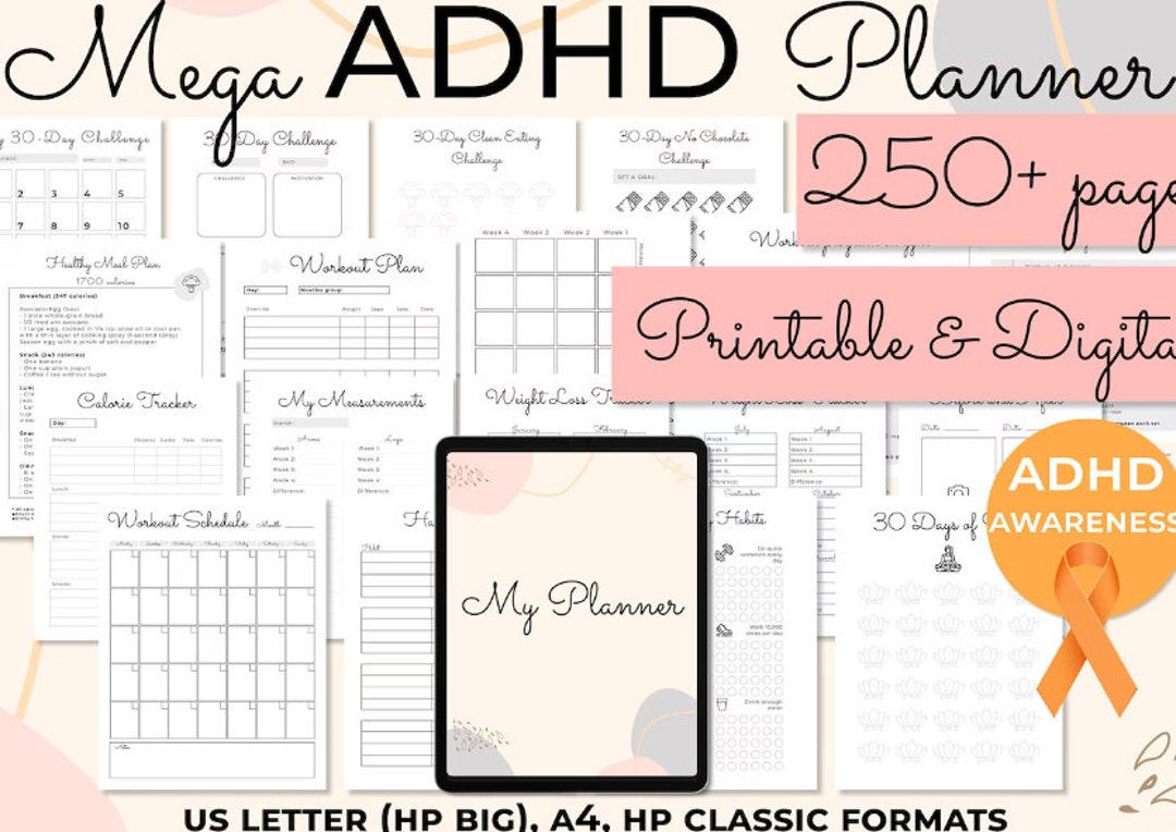 ADHD Planner Adults ADHD Planner for Work ADHD Organization Adhd ...