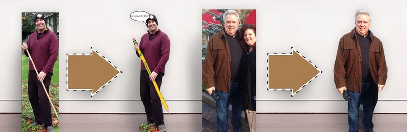 Custom Life Size Coroplast Cutouts of Any Photograph, Personalized Full ...