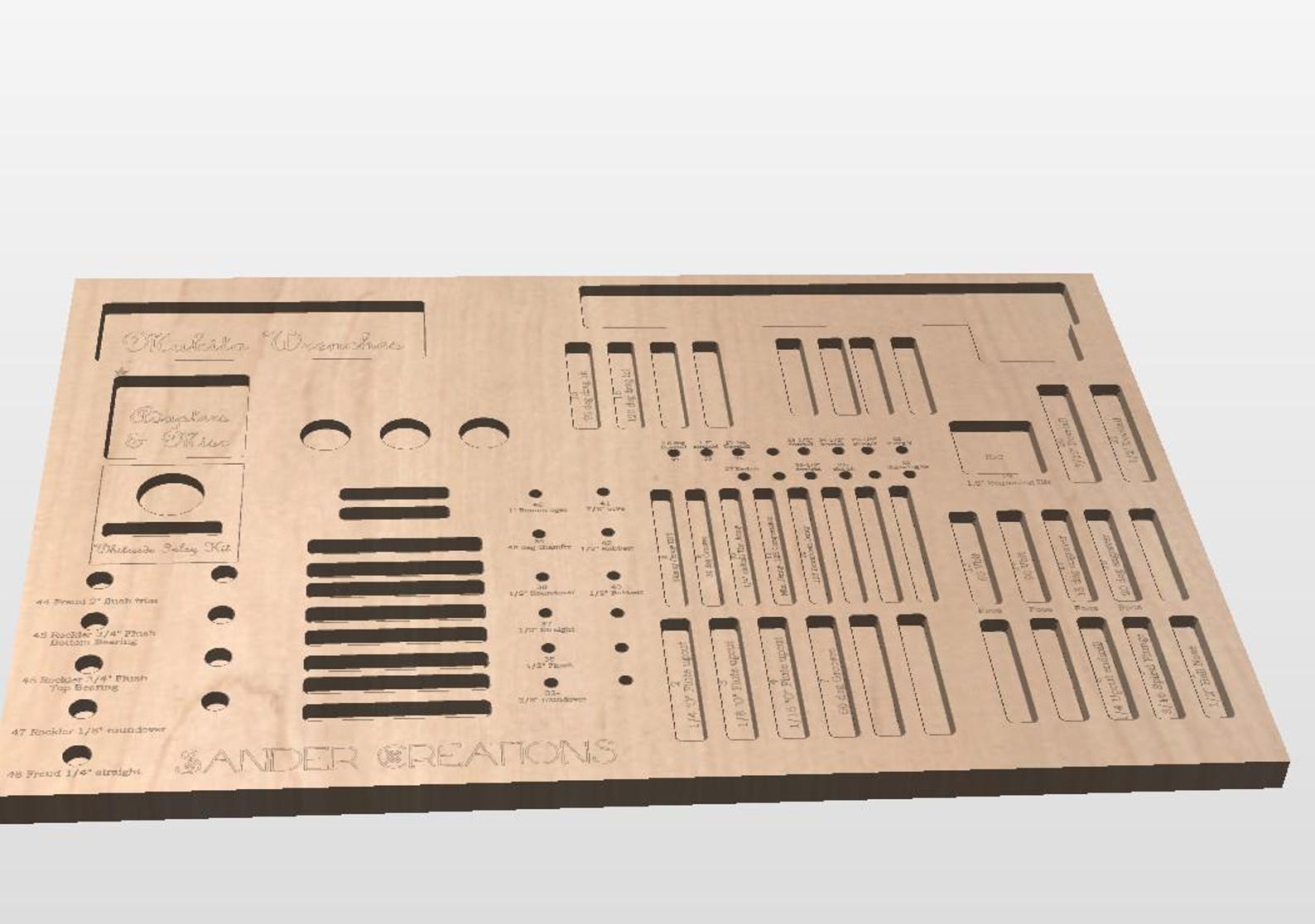 Router and CNC Bit Organizer - Etsy