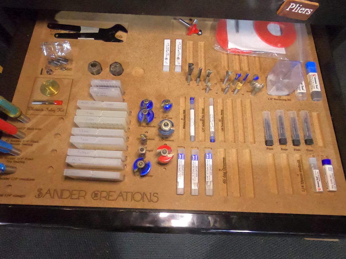 Router and CNC Bit Organizer - Etsy