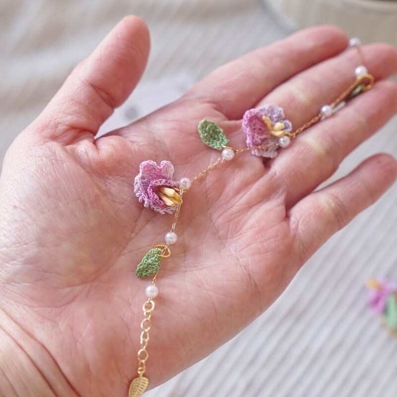 Sweet Peas Necklace - Etsy