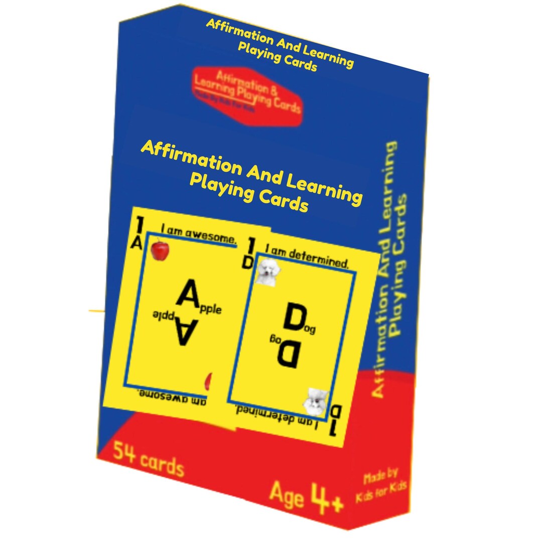 Affirmation and Learning Playing Cards for Kids and Families \ Screen ...