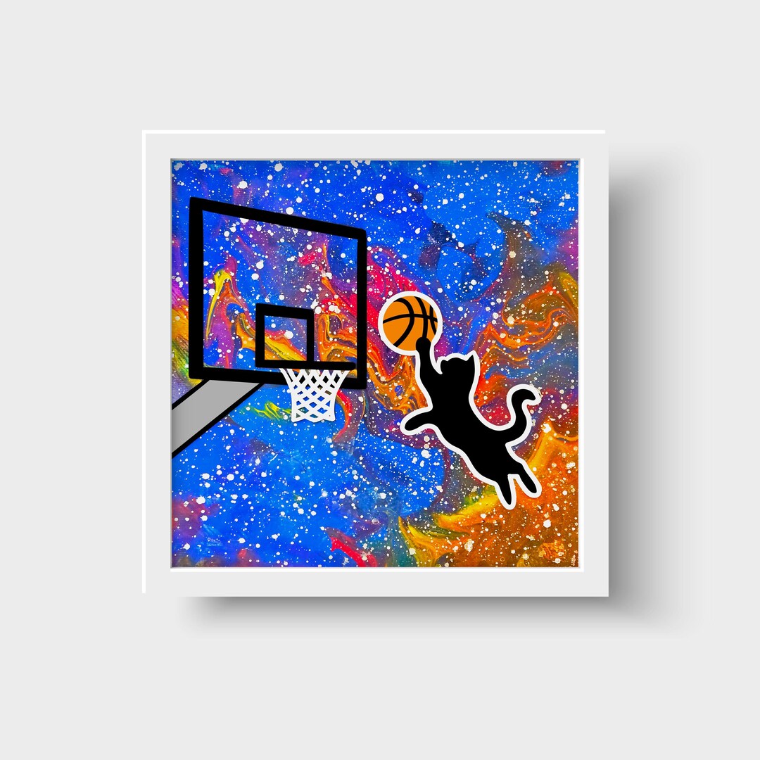 Space Jam Cat: Digital Print - Etsy