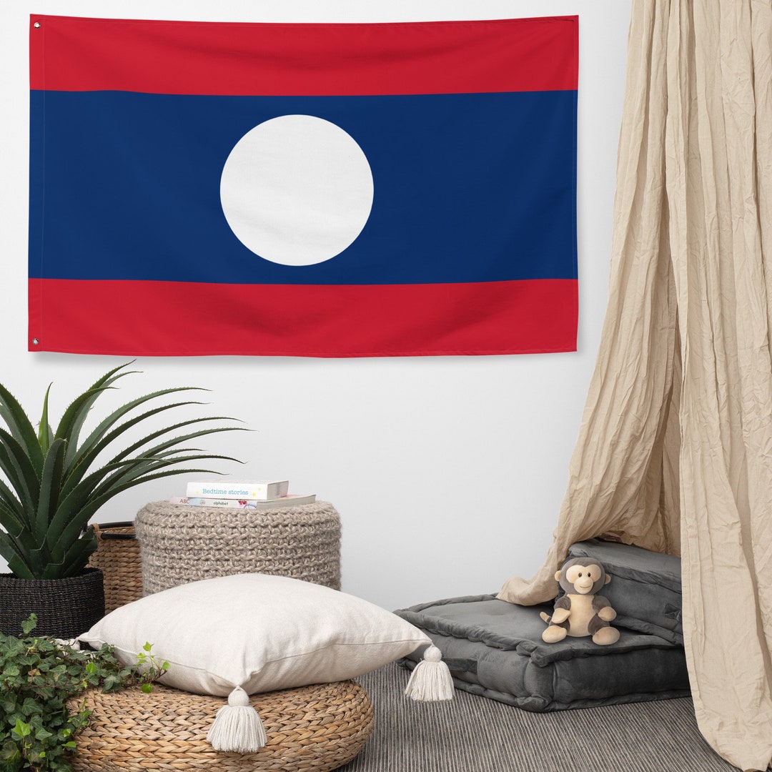 Flag of Laos - Etsy