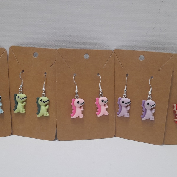 Dinosaur Earrings - Etsy