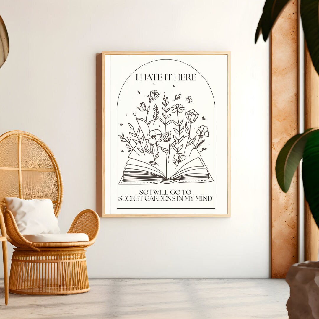 I Hate It Here Digital Print TTPD Merch Wall Art Swiftie Aesthetic ...