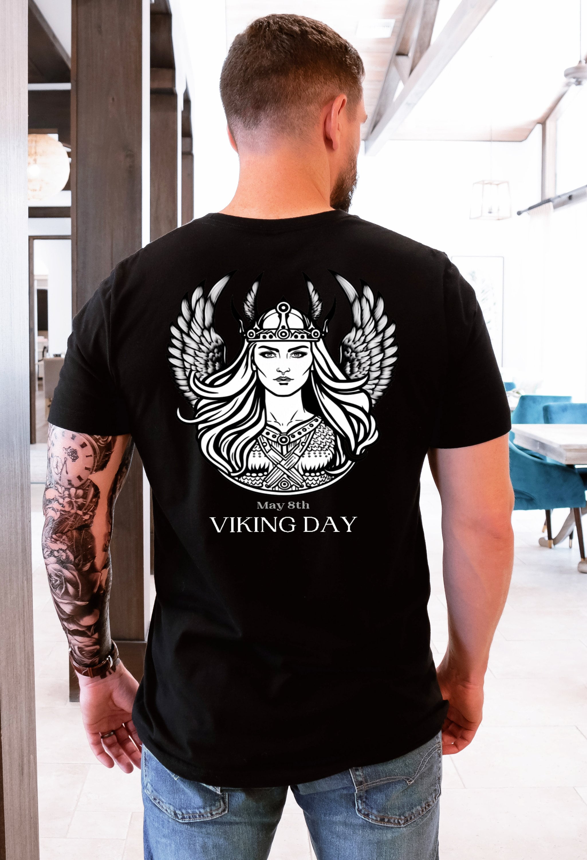 Viking Shirt Nordic Shirt T-shirt for Men Viking Boat - Etsy