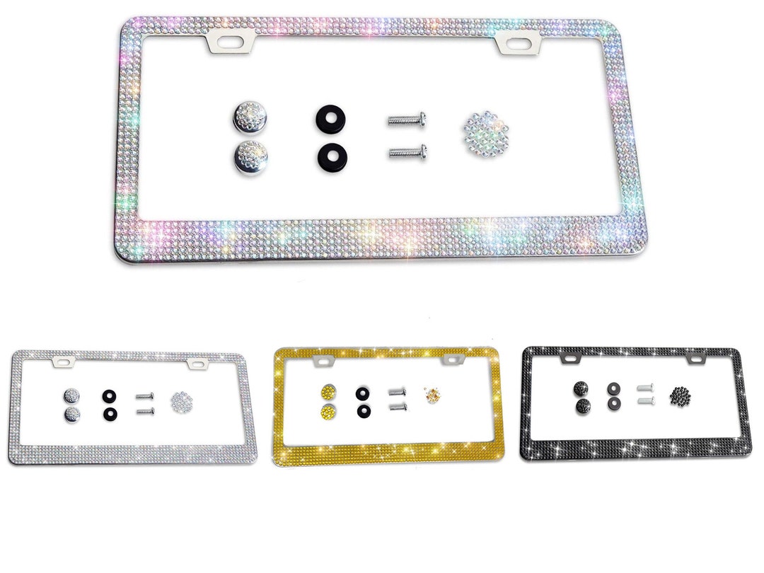 Bling License Plate Frame, Sparkly License Frame, License Plate Frame ...