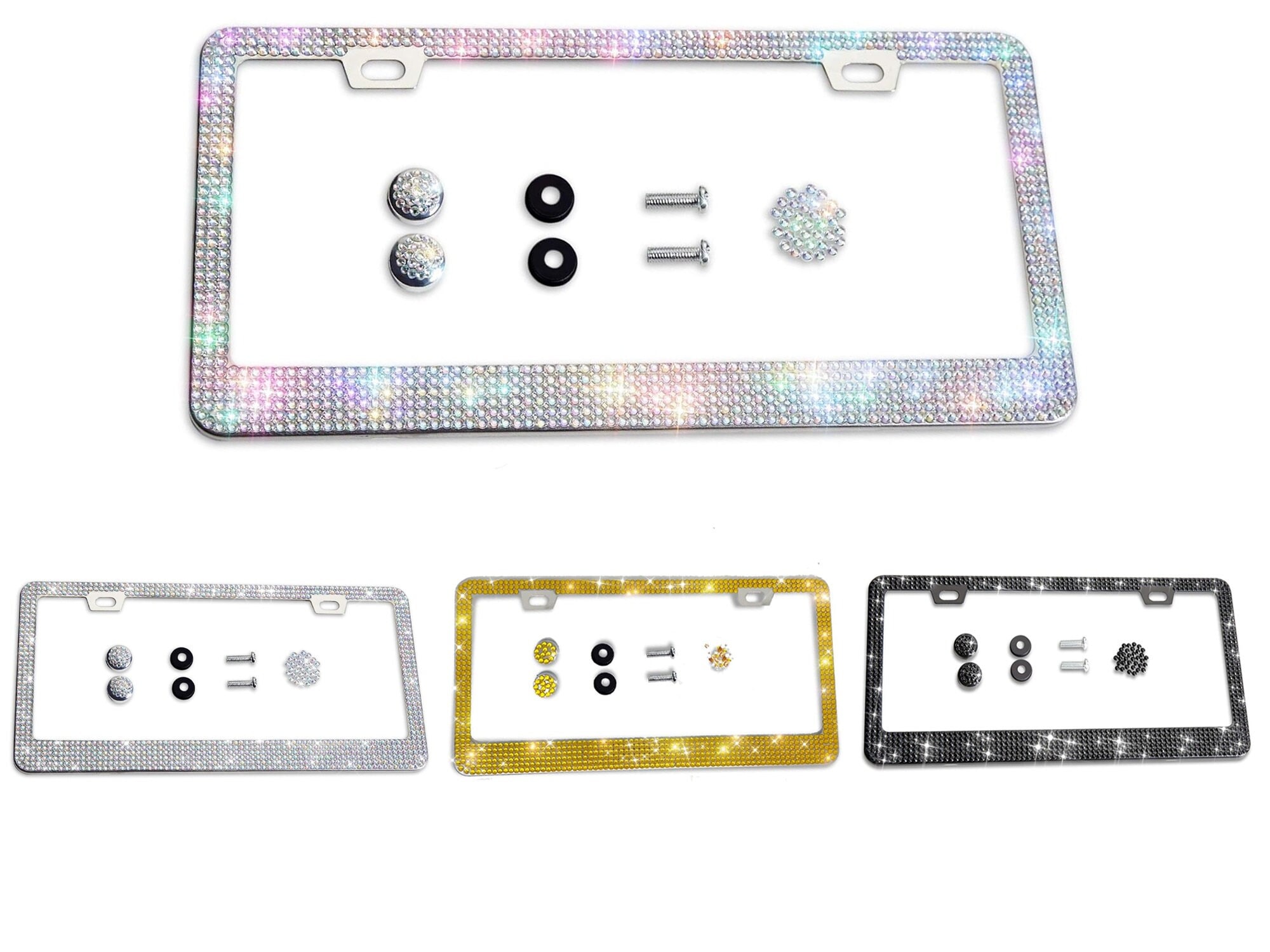 Bling License Plate Frame, Sparkly License Frame, License Plate Frame ...
