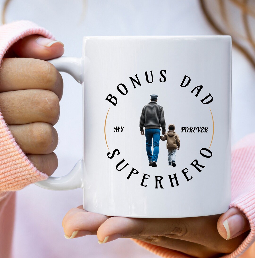 Bonus Dad Mug, Step Dad Mug, Gift From Son, Gift From Daughter ...