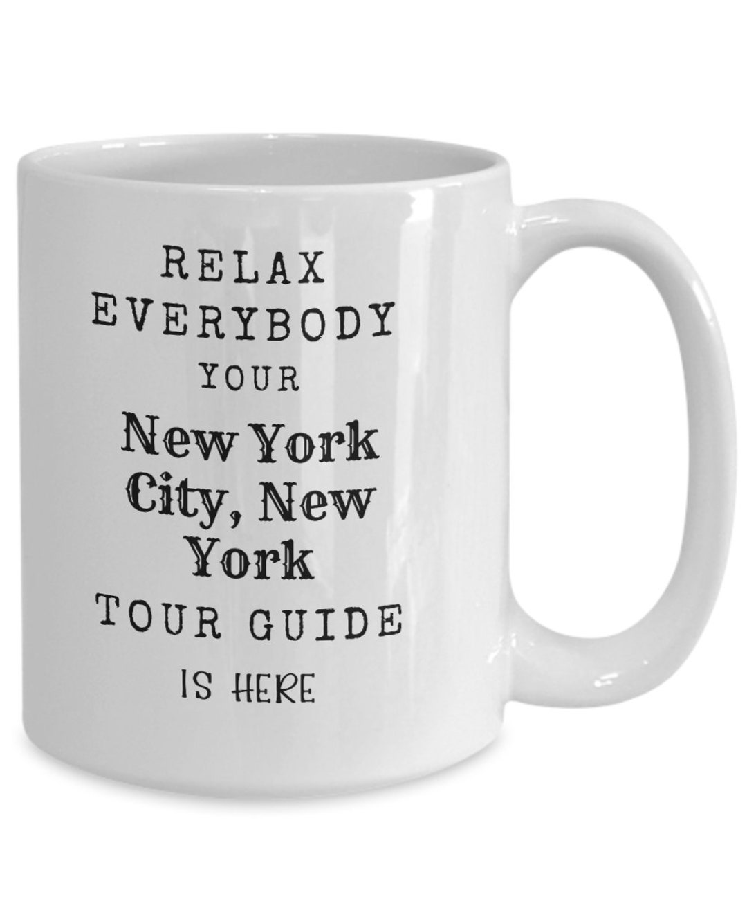 New York City Tour Guide Mug, Funny Tour Guide Gift, Gift for Tour ...