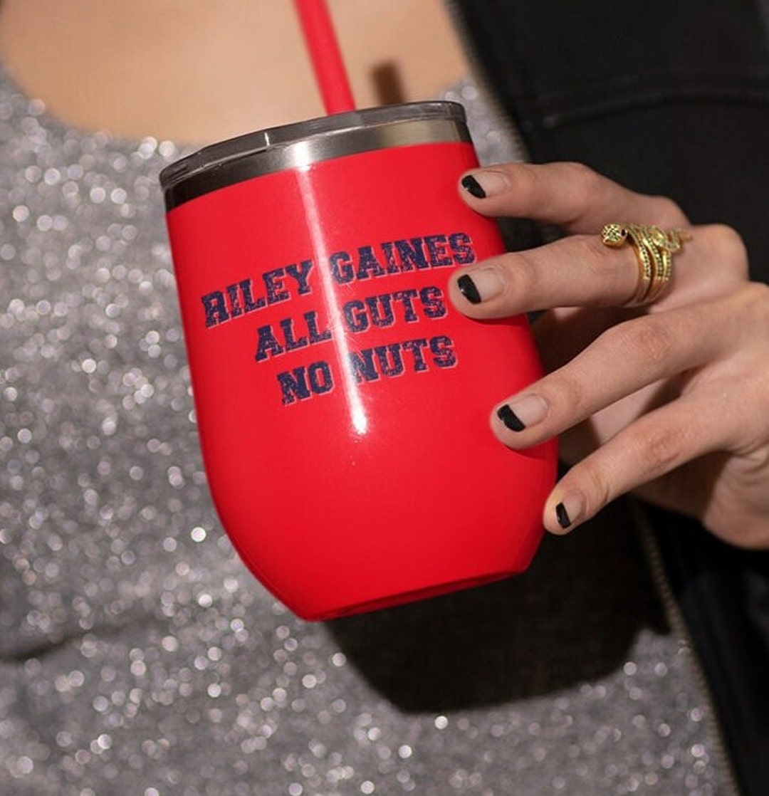 Riley Gaines All Guts No Nuts Wine Glass, Diver Wine Glass, Swimmer Cup ...