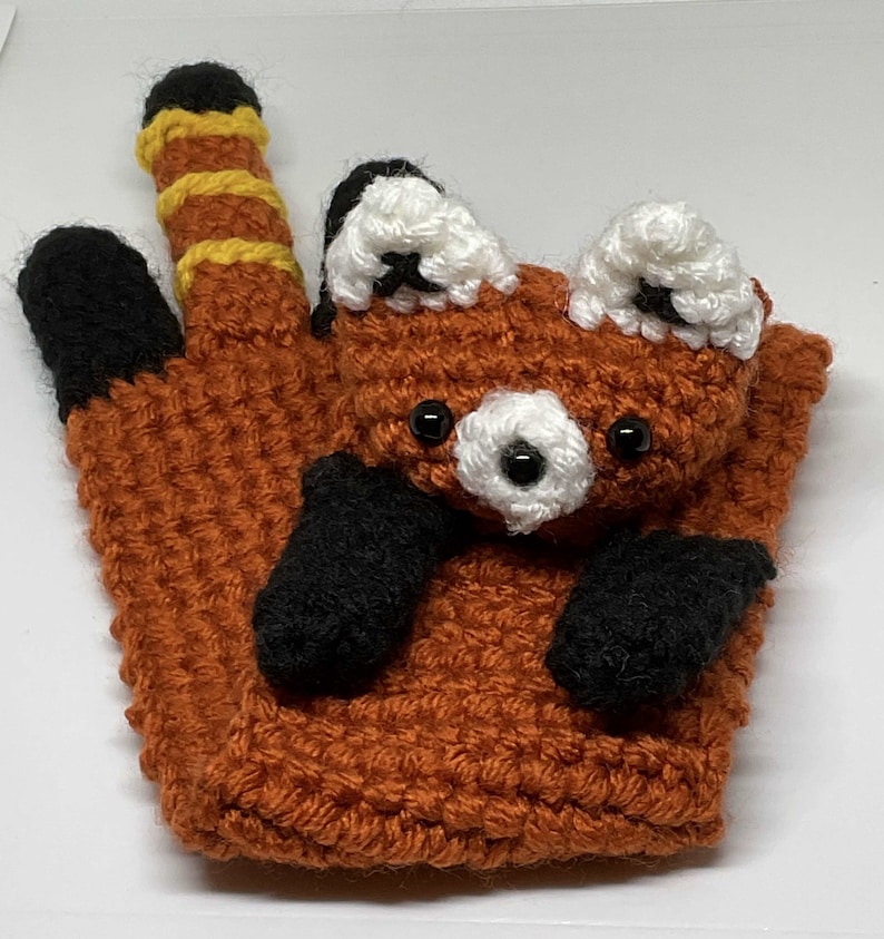 Cute Crochet Bookmark Red Panda Pattern - Etsy