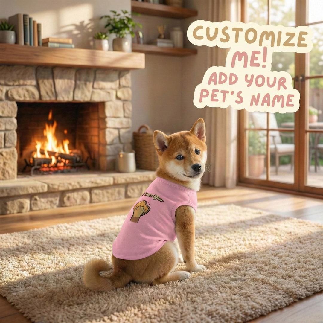 Custom Dog Tank Top, Personalized Pet Shirt for Summer, Breathable ...