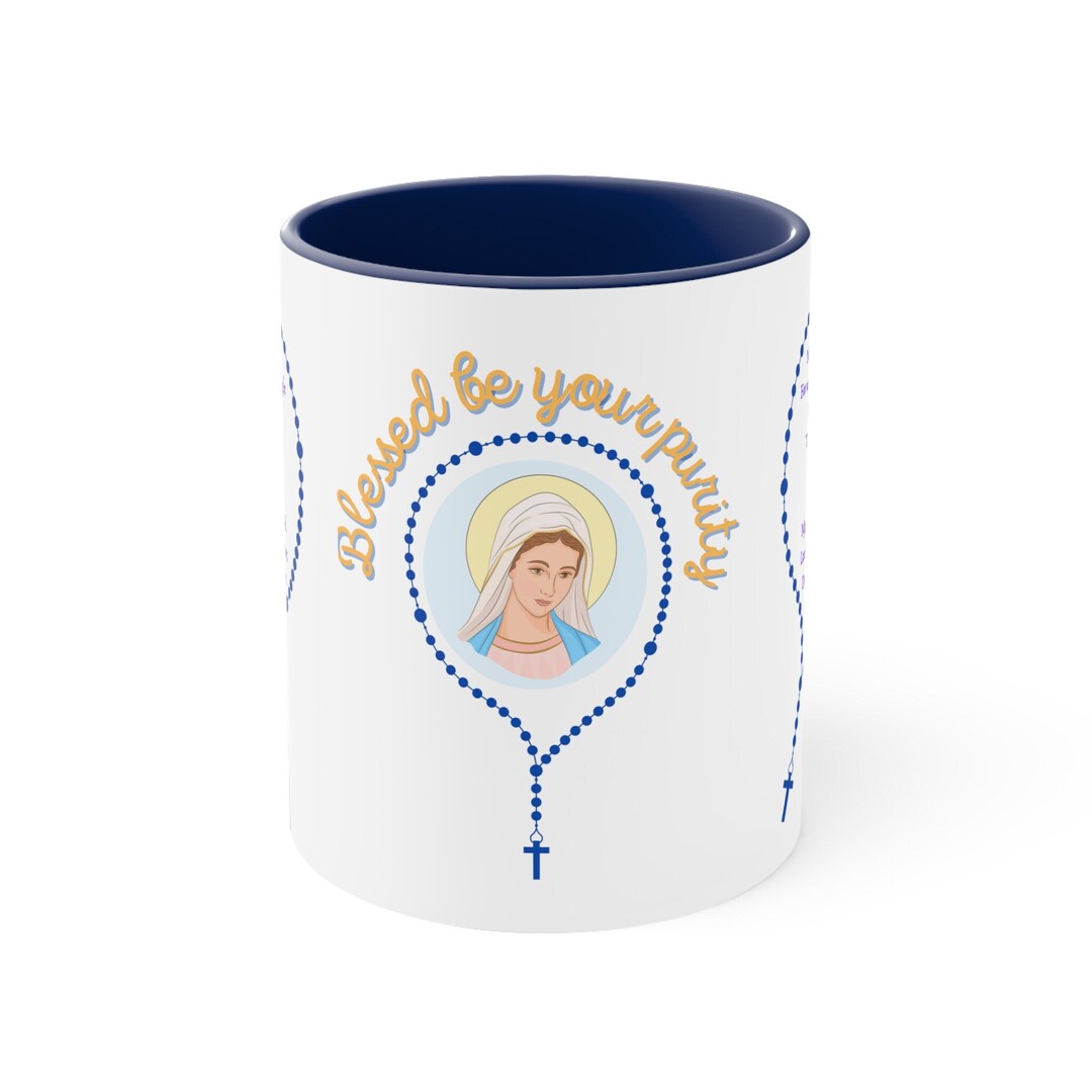 Virgin Mary Blessed Mug - Etsy