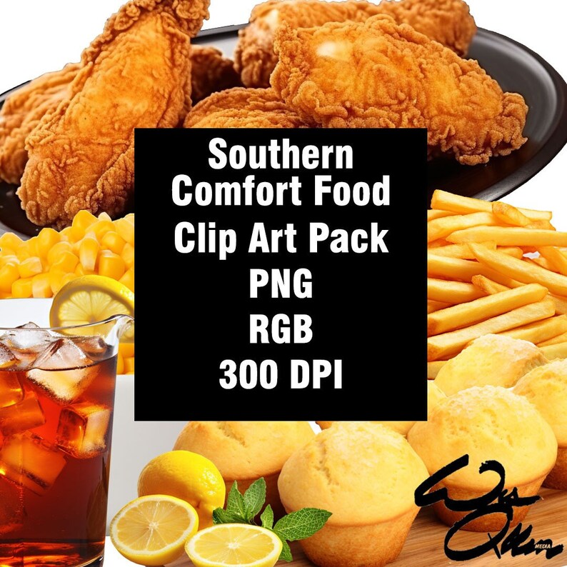 Southern Comfort Foods | Clip Art | Pngs - Etsy