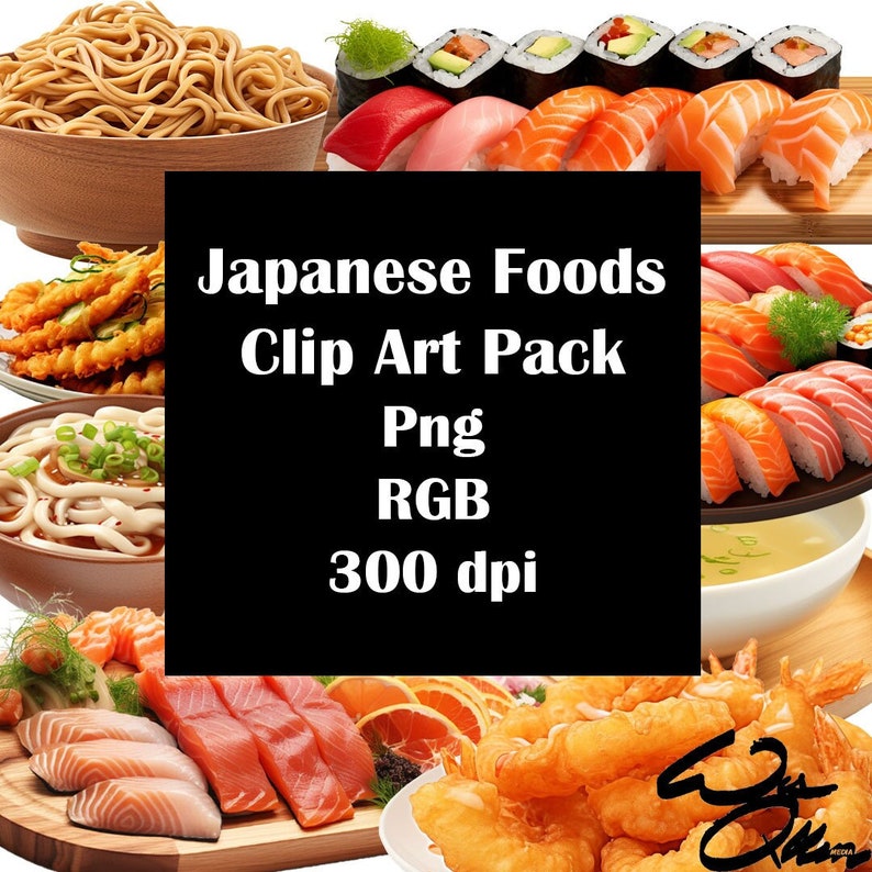 Japanese Foods | Clip Art | PNG Files - Etsy