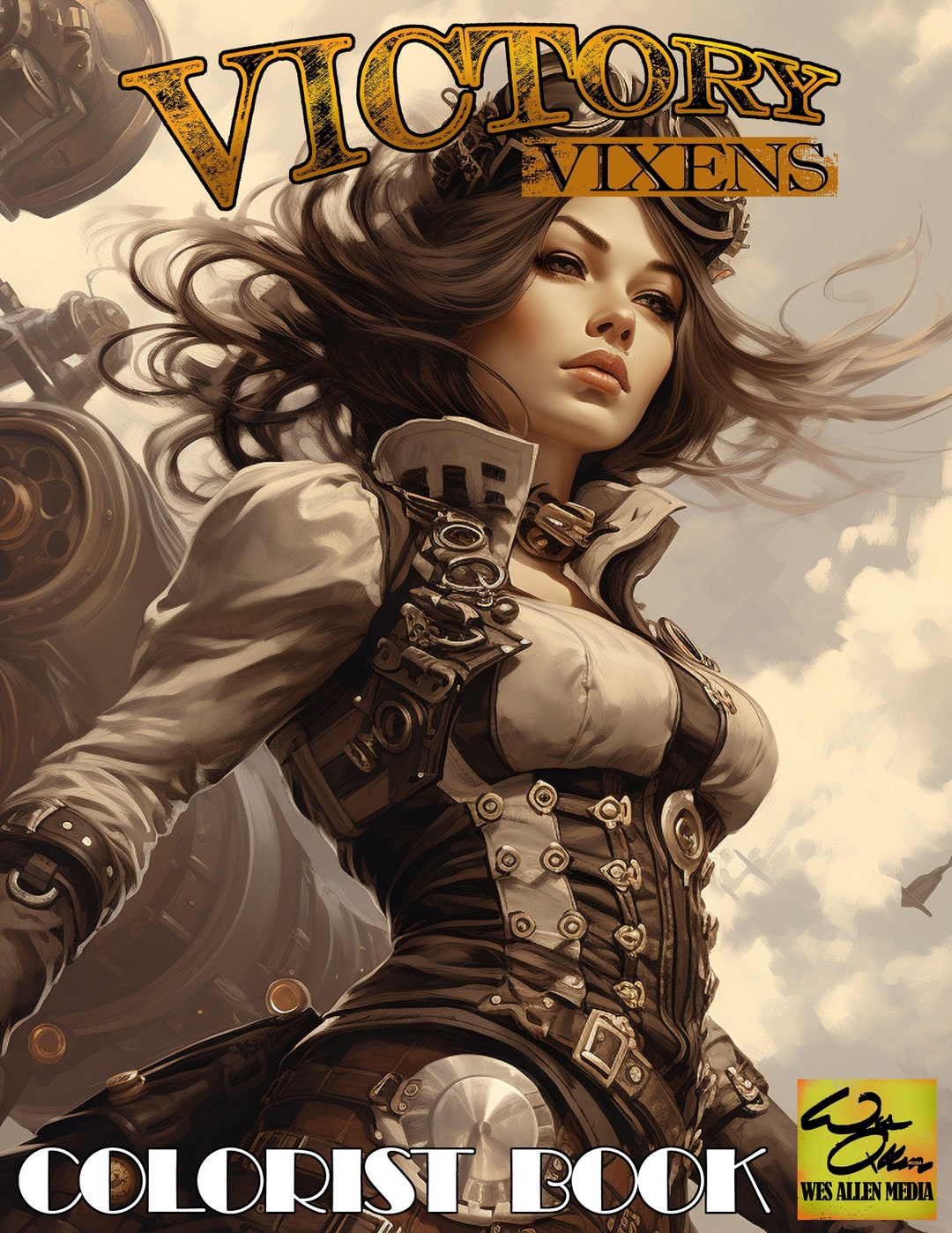 Victory Vixens Colorist Book | Steampunk Coloring Pages - Etsy