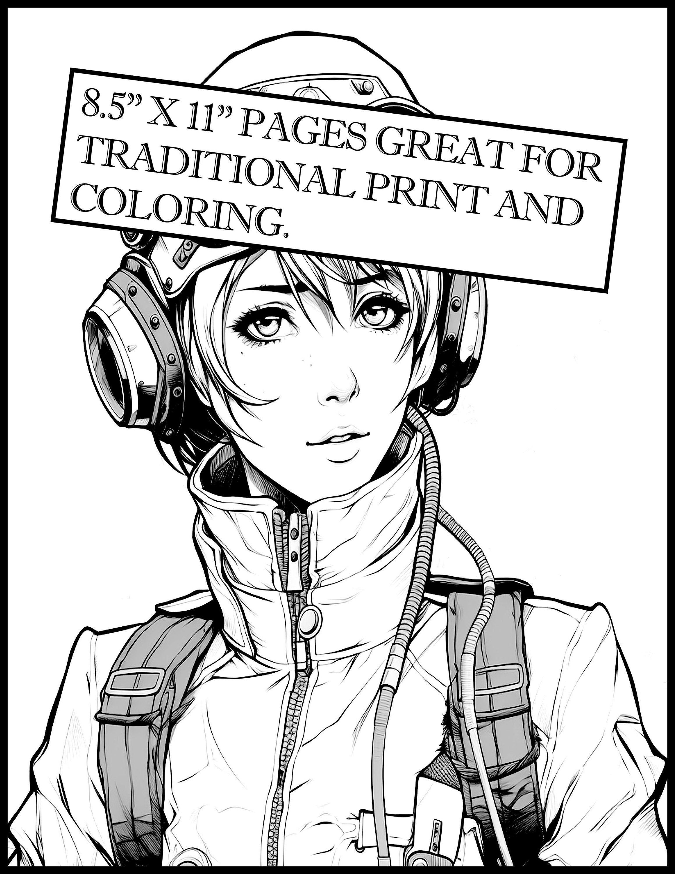 Victory Vixens Colorist Book | Steampunk Coloring Pages - Etsy