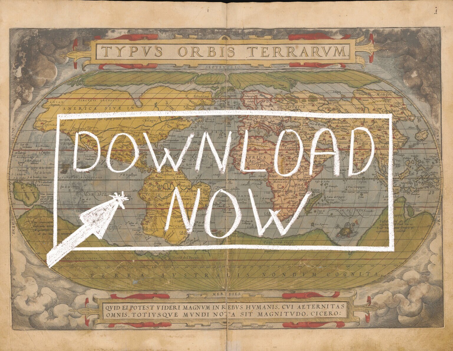 The Old Map of the World - Abraham Ortelius (1527-1598) 800 Dpi - Etsy