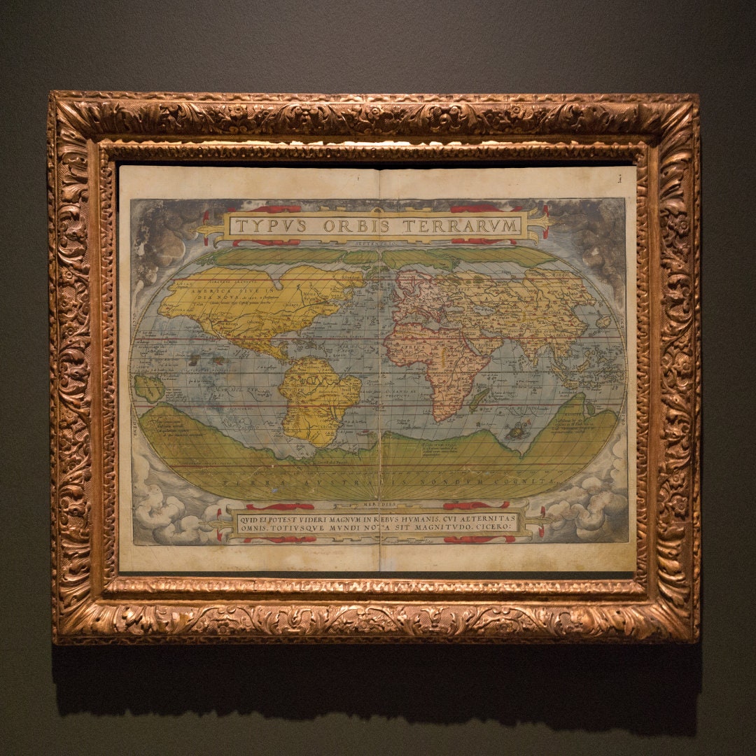 The Old Map of the World Abraham Ortelius 1527-1598 800 Dpi - Etsy