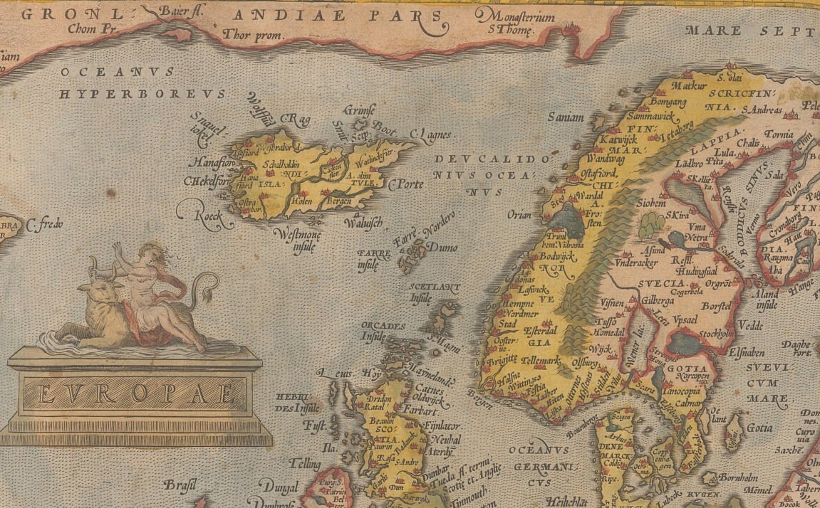 The Old Map of Europe - Abraham Ortelius (1527-1598) 800 Dpi - Etsy