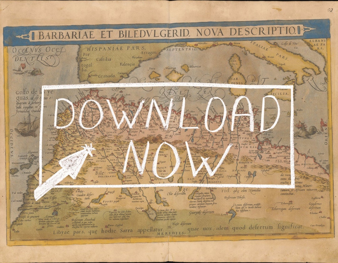 The Old Map Plate 51 Abraham Ortelius 1527-1598 800 Dpi - Etsy