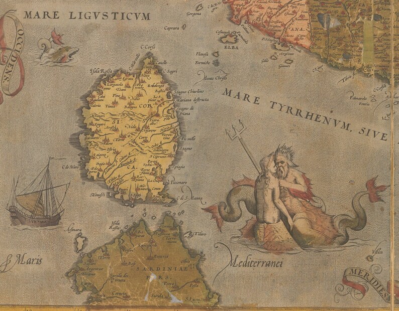 The Old Map Plate 31 - Abraham Ortelius (1527-1598) 800 Dpi - Etsy