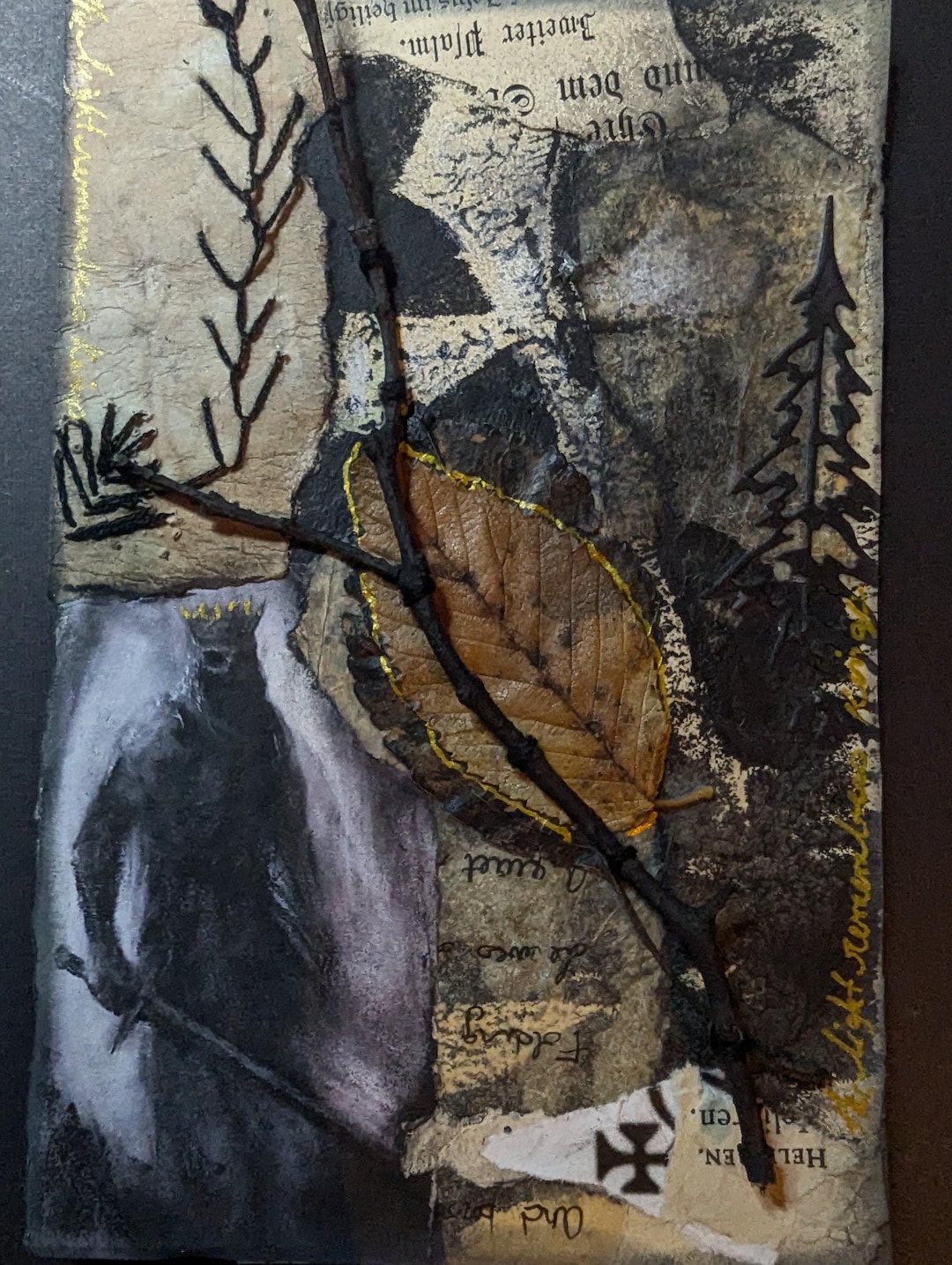 Original Phantom Crown Assemblage 4x6 OOAK Mixed Media Collage Art ...