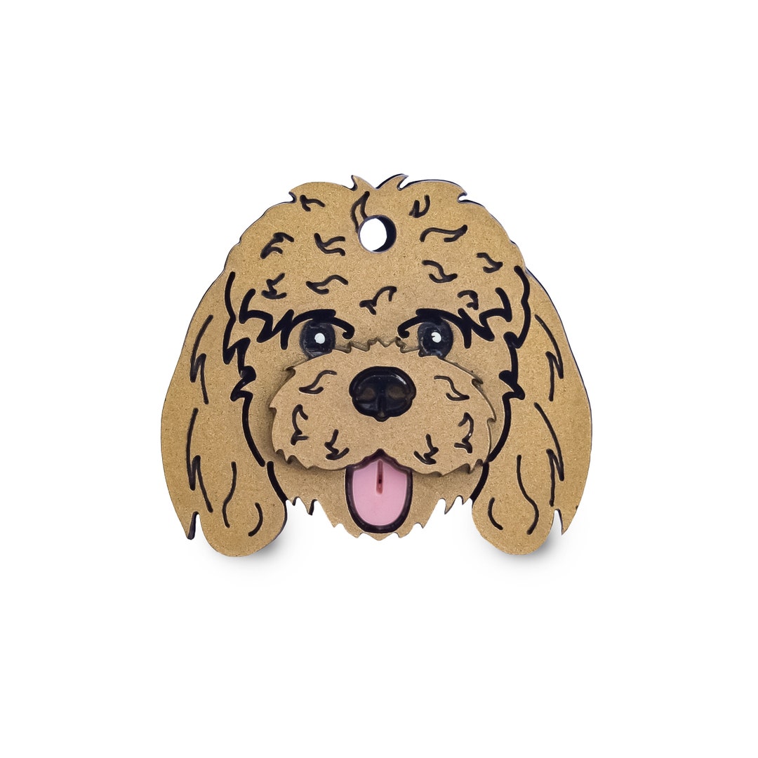 QR Code Pet ID Tag - Goldendoodle - Keep Your Pet Safe- Create Dog ...