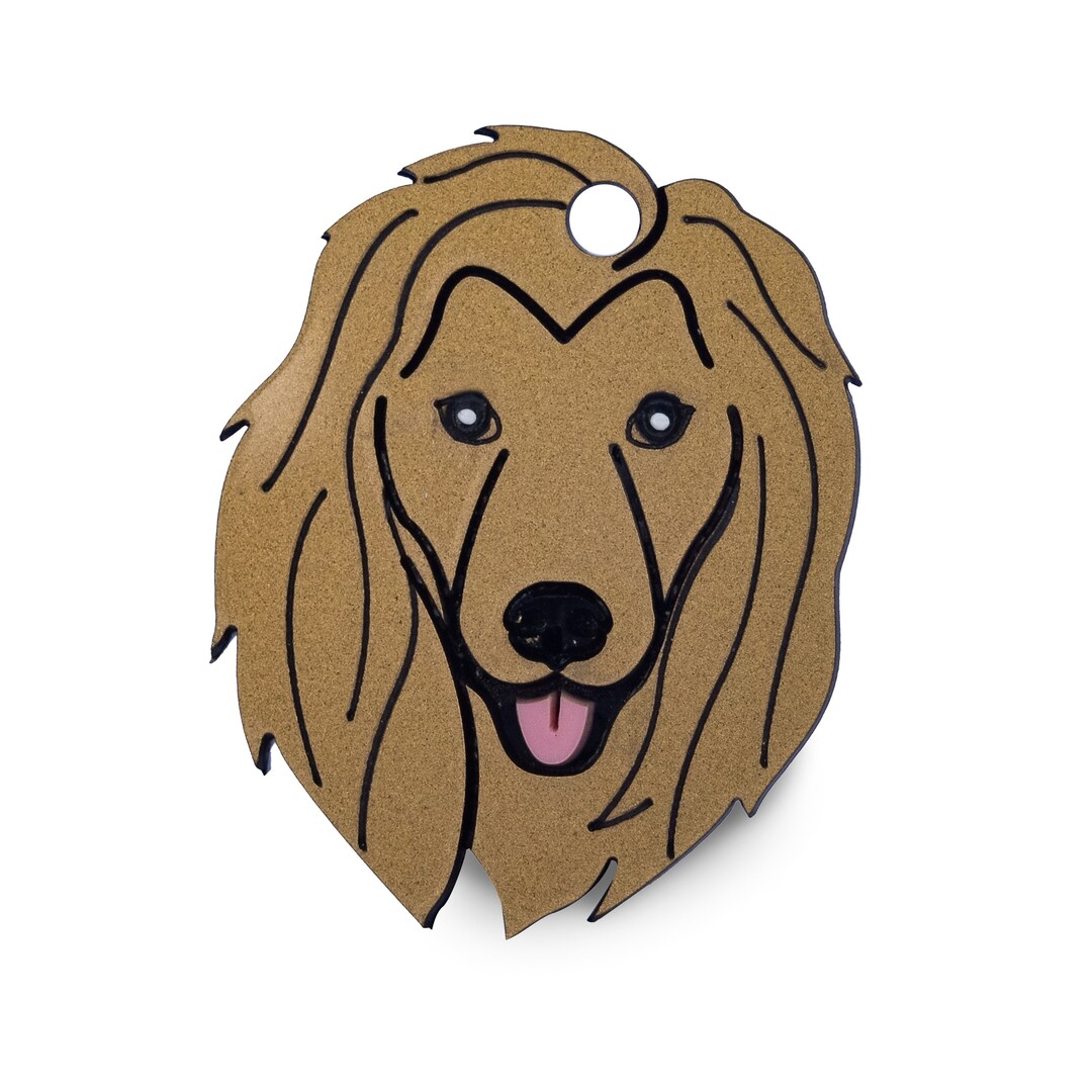 Dog ID Tag | Afghan Hound / QR Code Tag - Keep Your Pet Safe- Create ...