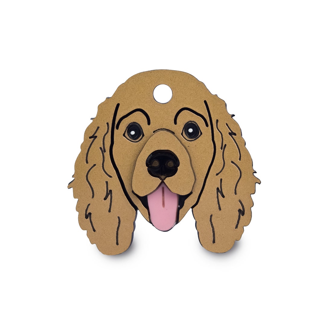 Dog ID Tag | Cocker / QR Code Tag - Keep Your Pet Safe- Create Dog ...