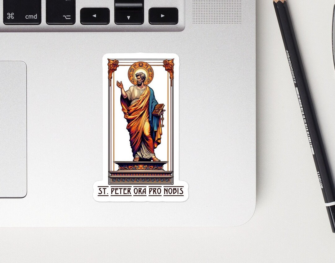 St. Peter - Key of Heaven - Vinyl Sticker - Etsy