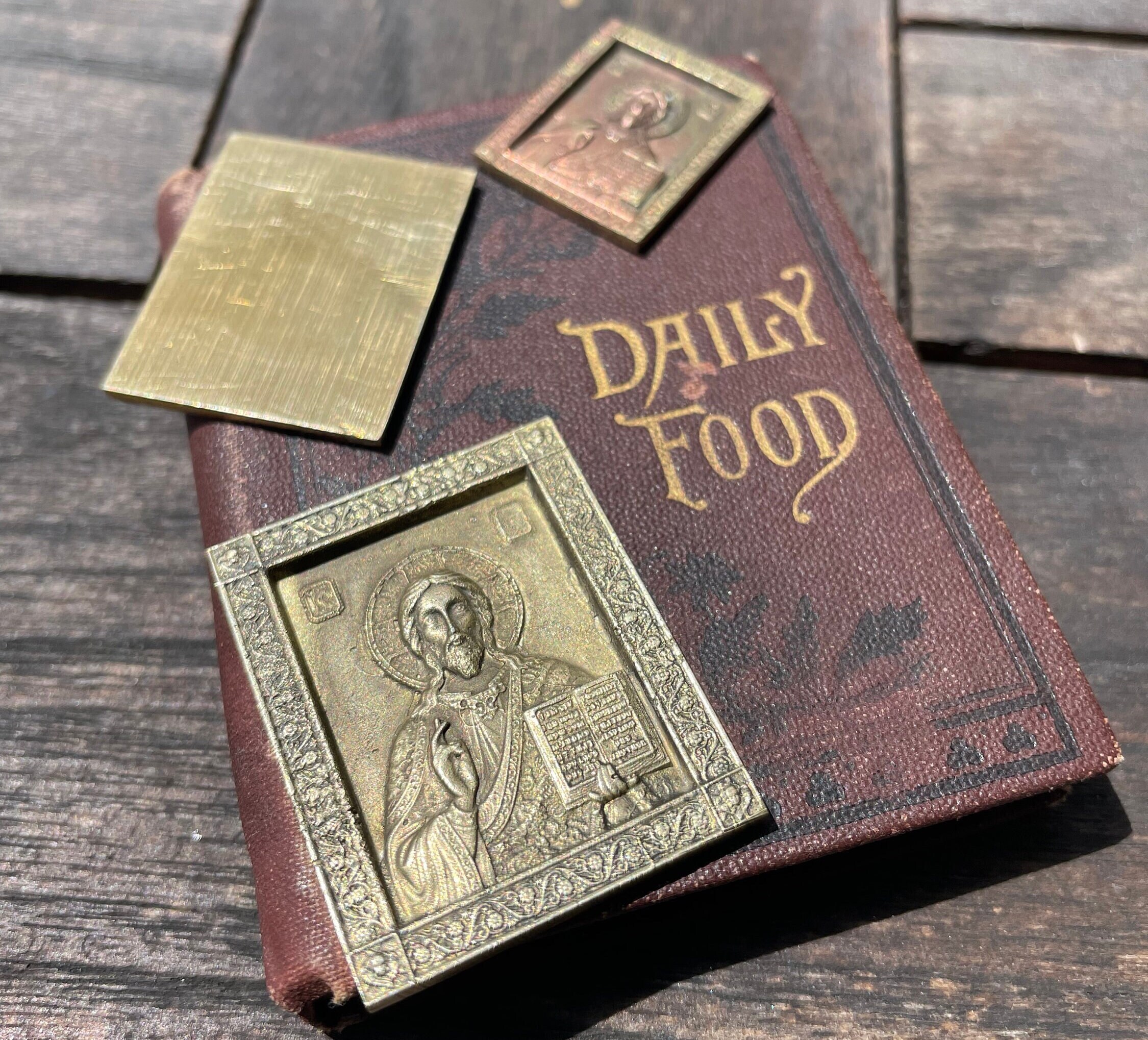 Brass - Jesus Christ - Pantocrator Icon - Pocket Size - Pandokrator ...