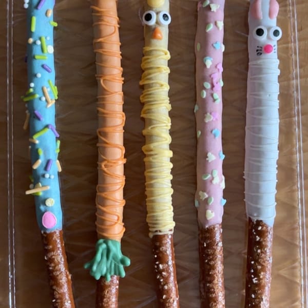 Easter Pretzel Rods - Etsy