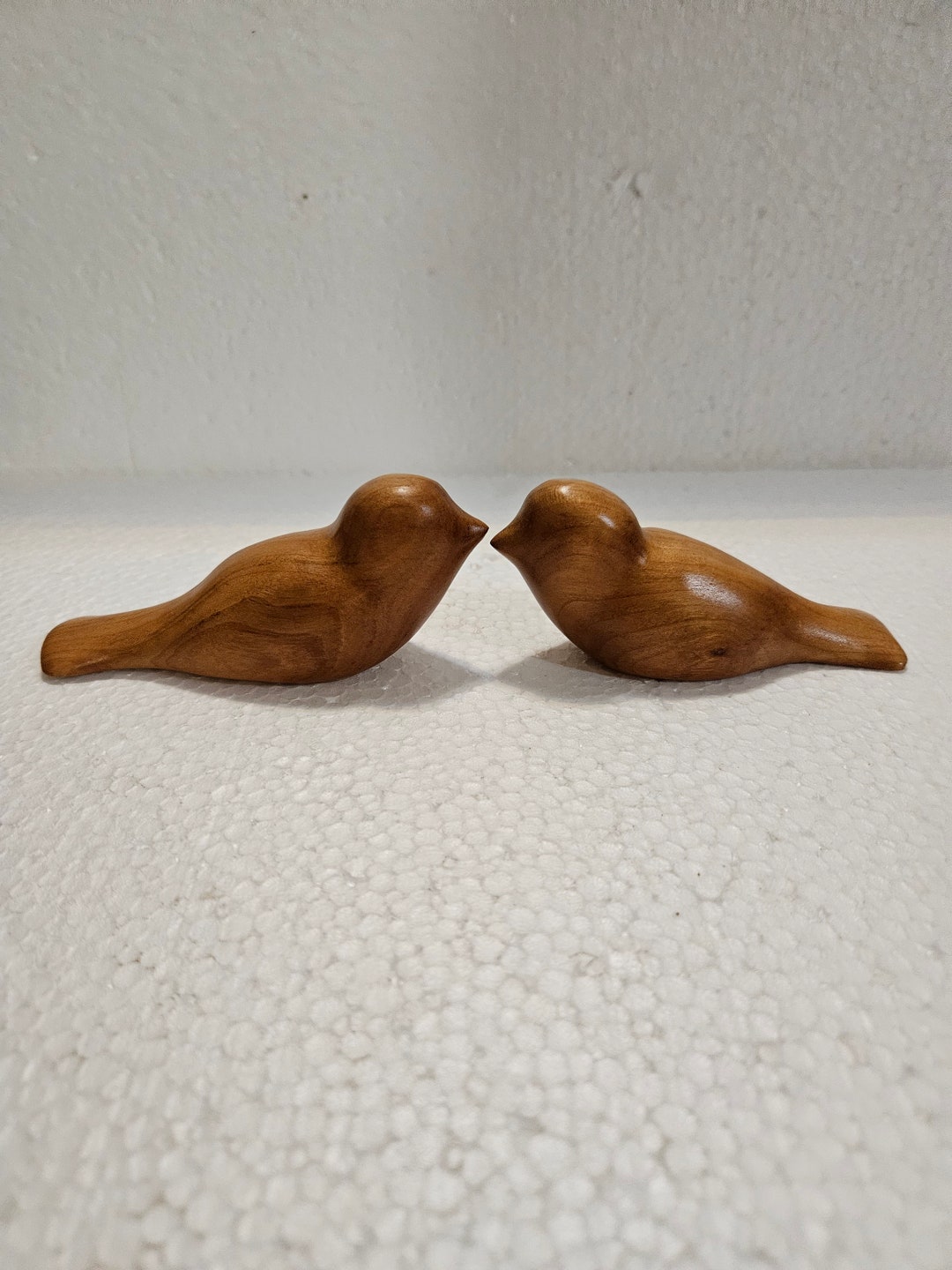 Hand Carved Wooden Comfort Bird: Miniature Fidget Toy - Etsy