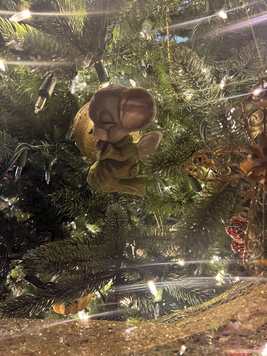 Hand Carved Cute Praying Mouse Ornament - Etsy