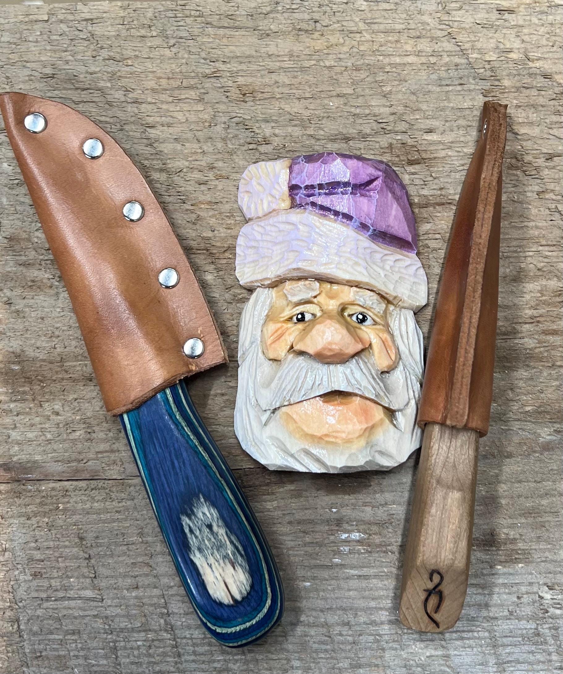 Hand Carved Santa Magnets Customize the Hat - Etsy
