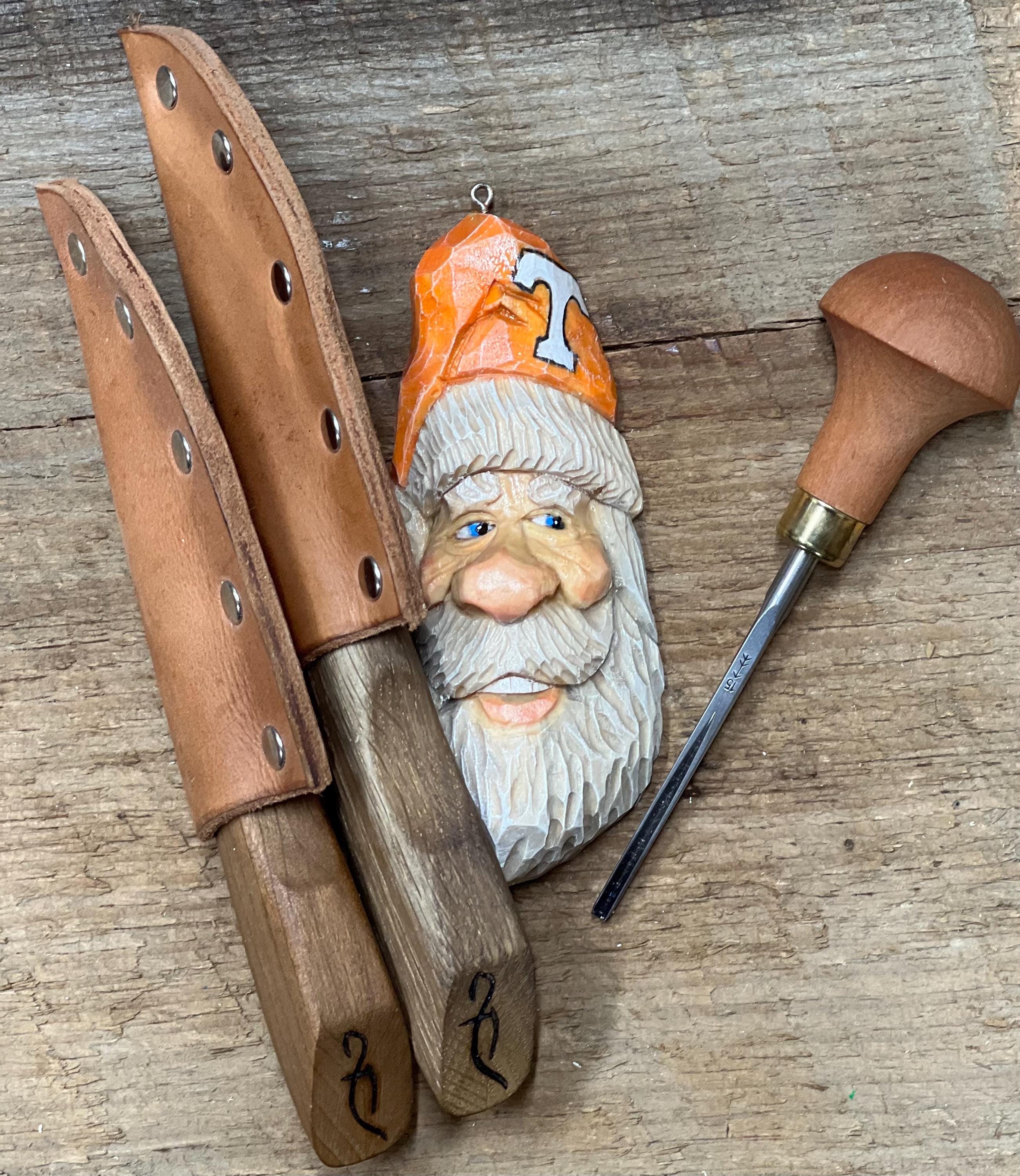 Hand Carved Santa Ornaments Customize the Hat - Etsy