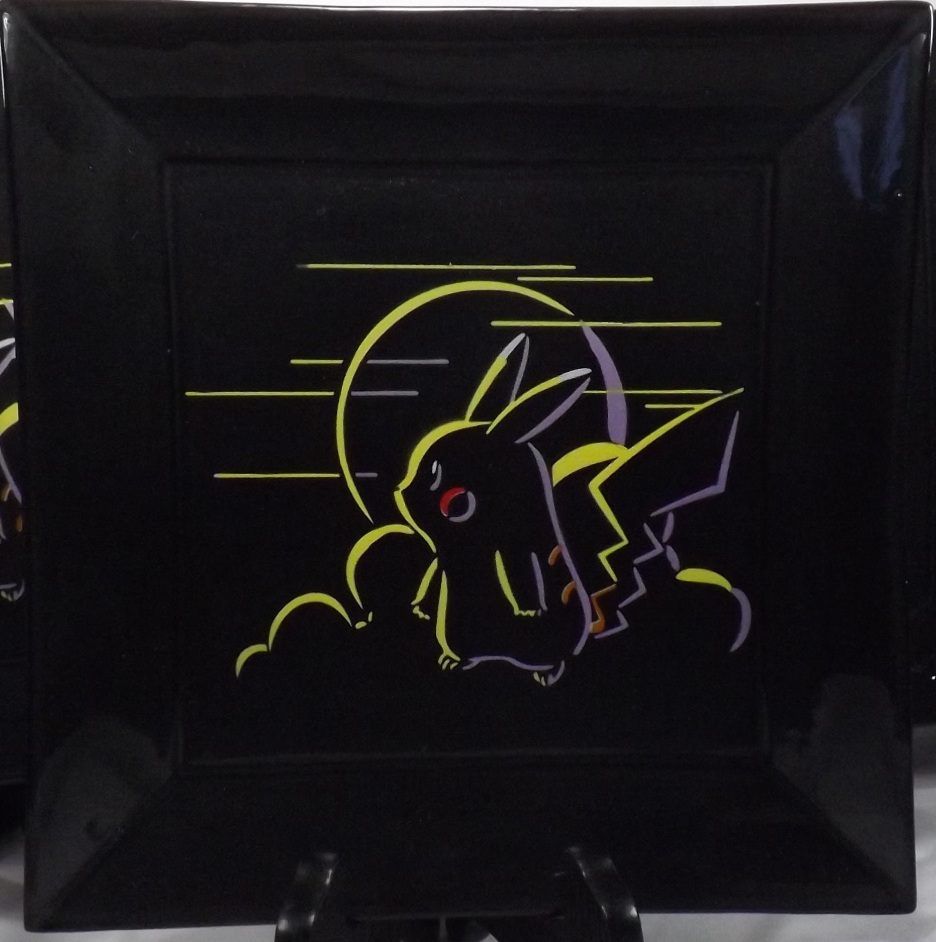 Pikachu Pokemon Porcelain Square Dinner Plate Set 6 - Etsy