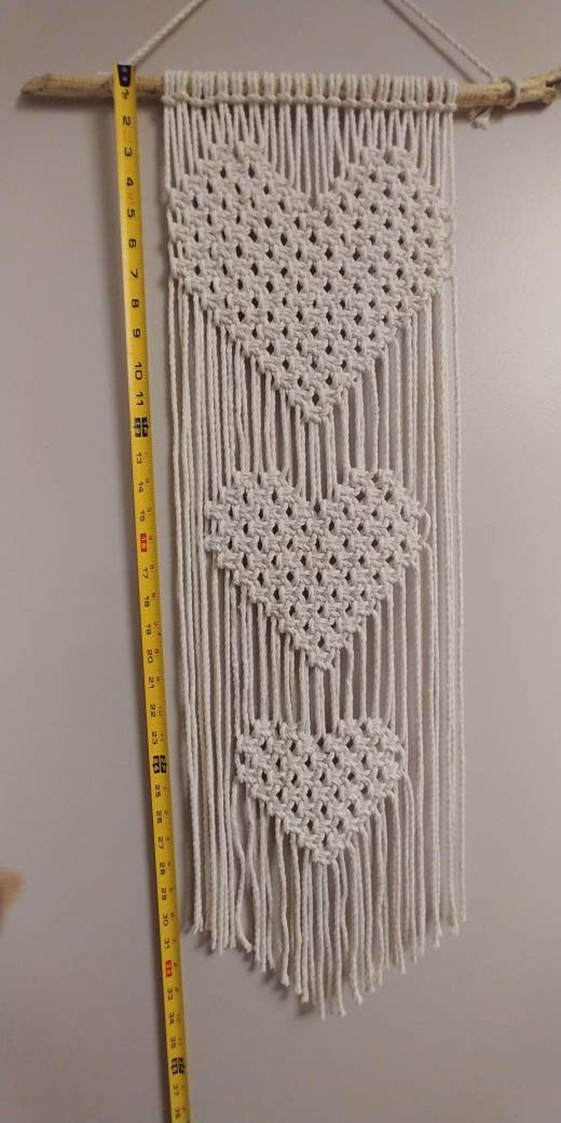 Hearts Macrame Wall Hanging - Etsy