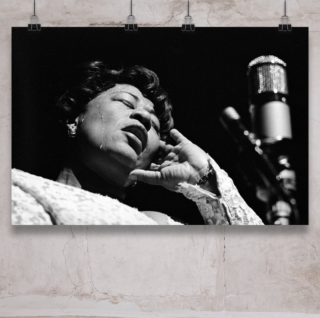 Ella Fitzgerald Poster Vintage Black and White Photography - Etsy