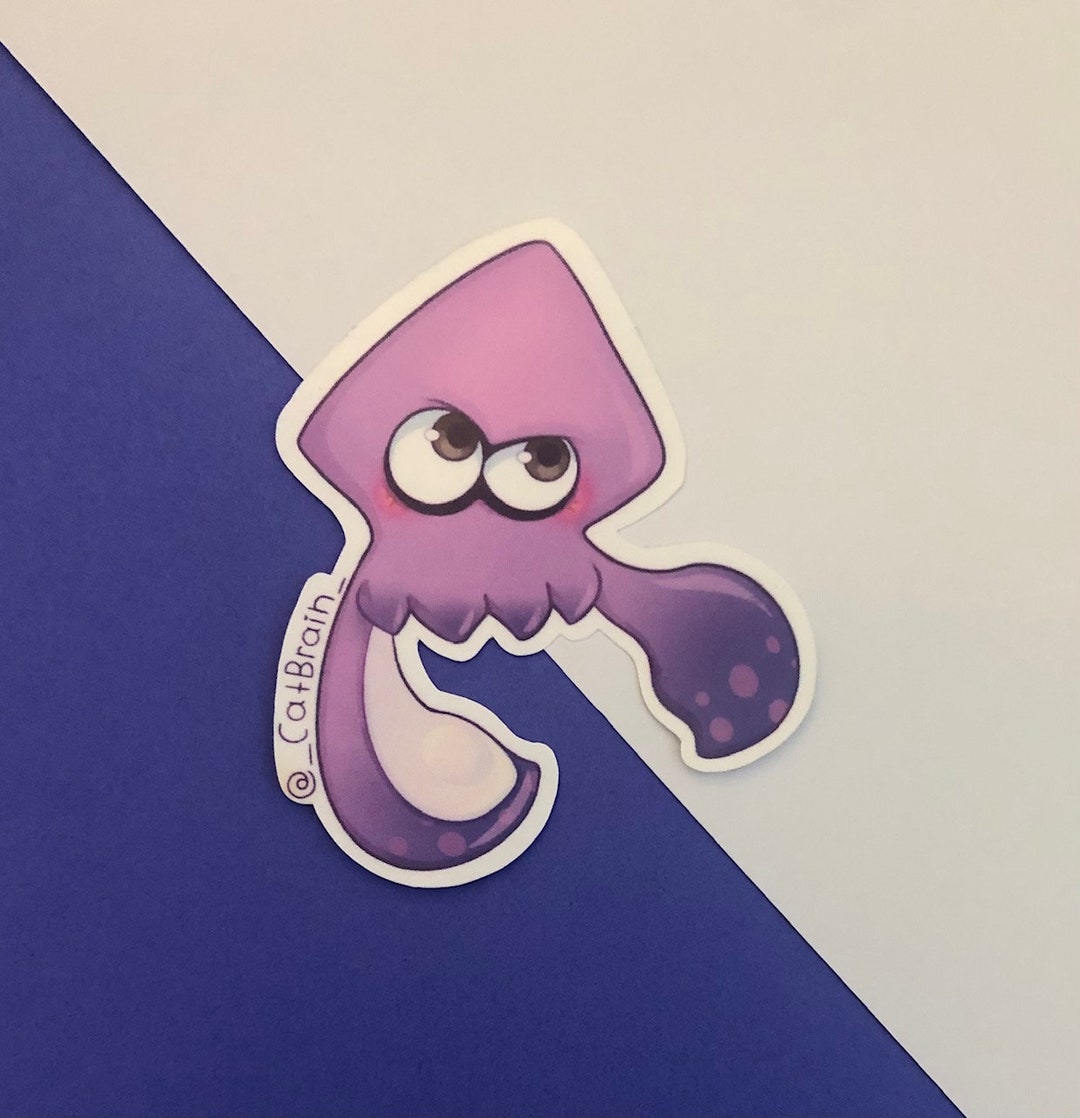 Purple Splatoon Squid Sticker - Etsy