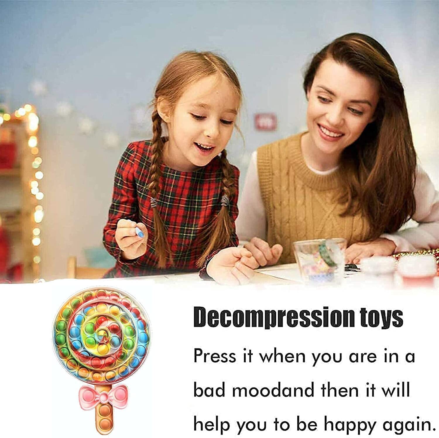 Lollipop Fidget Pop It Toys: Sensory Party Favors - Etsy