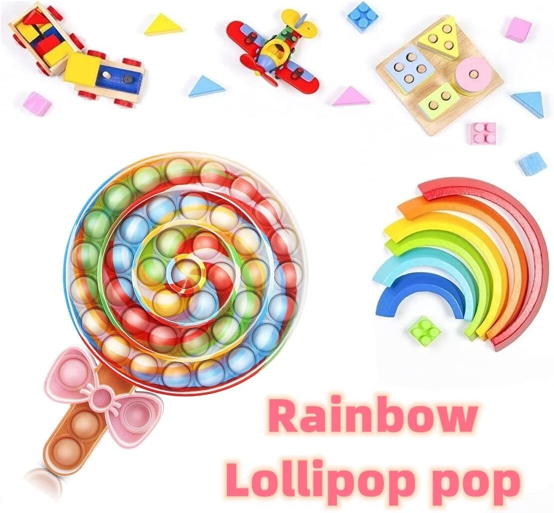 Lollipop Fidget Pop It Toys: Sensory Party Favors - Etsy