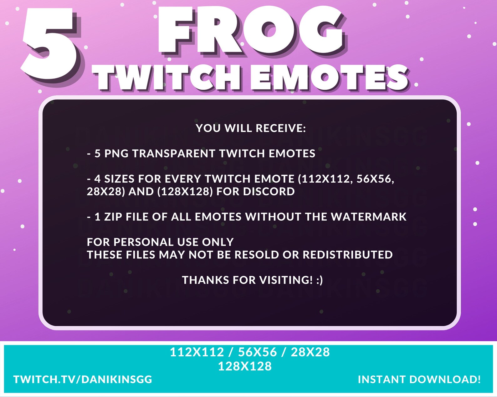5 Cute Frog Twitch Emotes | Text Emotes | Emote Pack | Froggy Pepe ...