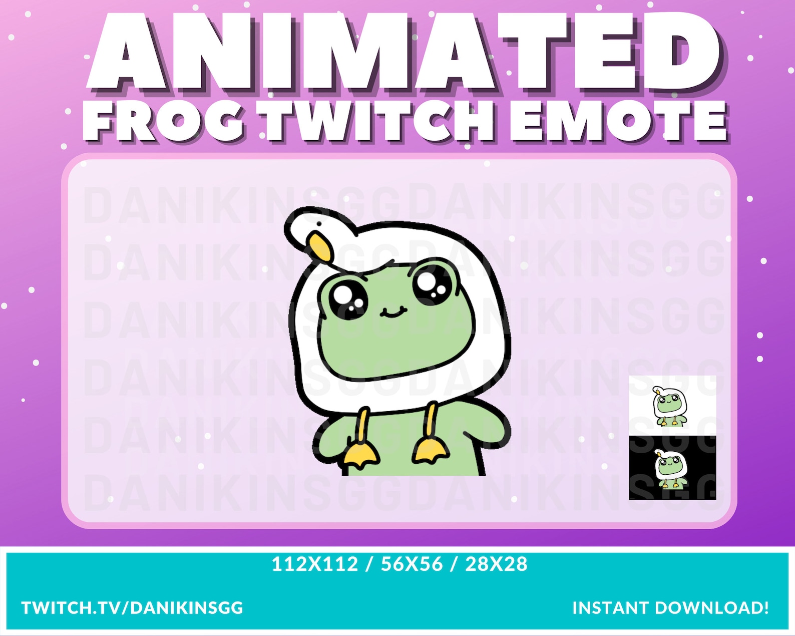 ANIMATED FROG WIGGLE Twitch Emote | Cute Frog | Froggy | Peepo | Pepe ...