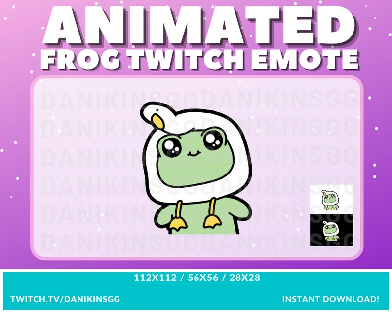 ANIMATED FROG WIGGLE Twitch Emote | Cute Frog | Froggy | Peepo | Pepe ...
