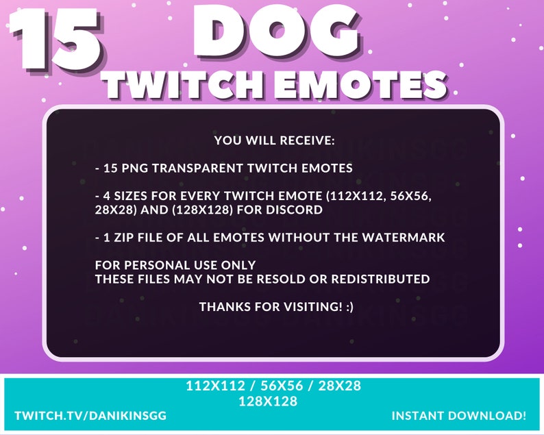 15 Cute Dog Twitch Emotes White Emote Pack Puppy - Etsy UK